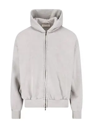 Fear Of God Pleated Zip Sweatshirt Gray