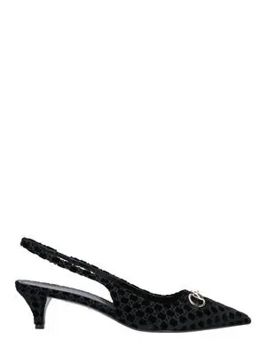 Gucci Horsebit Slingback Pumps - Black