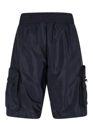 Moncler X Mercedes-benz Nigo Logo Cargo Shorts - Blue