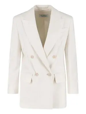 Max Mara Olimpia Double-breasted Blazer - White