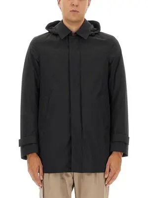 Herno Two-layer "windstopper" Long Parka - Black
