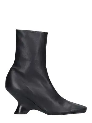 Dries Van Noten Leather Ankle Boots - Black