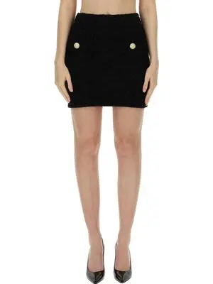 Balmain Mini Skirt - Black