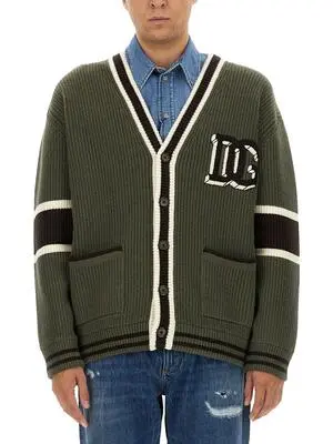 Dolce & Gabbana Wool Cardigan - Military Green