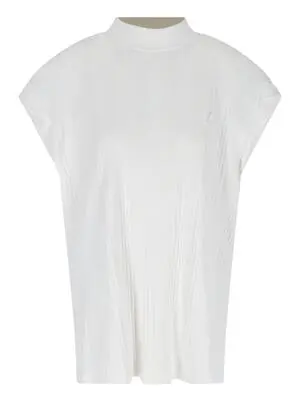 Attico Laurie Pleated T-shirt - White