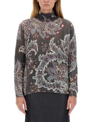 Etro Printed Wool Sweater - Multicolour