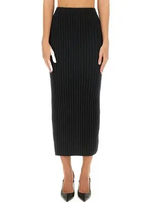 Max Mara Silk Skirt - Black