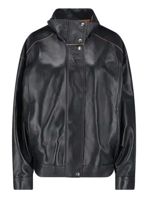 Calvin Klein Sheepskin Jacket Black