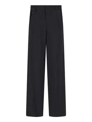 Loro Piana Straight Trousers Black