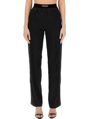TOM FORD Pants With Elastic Waistband - Black