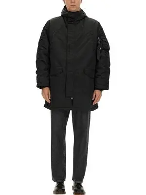Alpha Industries Long Bomber Jacket N-3b - Black