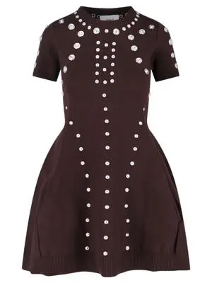Coperni Snap Midi Dress - Brown