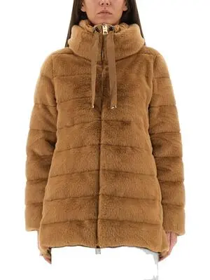 Herno Eco Fur Down Jacket - Beige