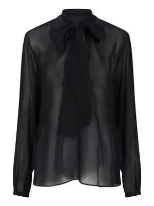 Alaïa Lavallière Shirt - Black