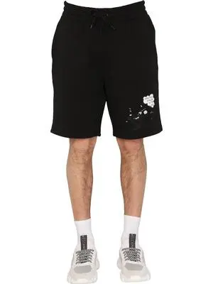 Moschino Comics Characters Bermuda - Black