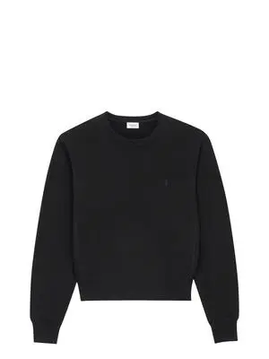Saint Laurent Cassandre Sweatshirt - Black