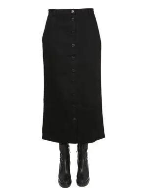 Raf Simons Midi Skirt - Black