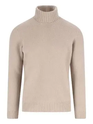 DRUMOHR High Neck Sweater Beige