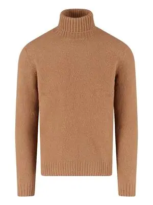 DRUMOHR High Neck Sweater Brown