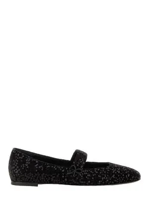 Roberto Festa Ballerina With Rhinestones - Black