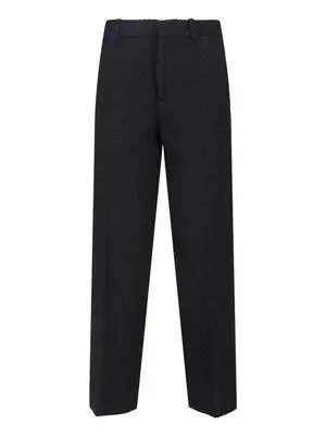 Gucci Tweed Straight Leg Trousers - Black