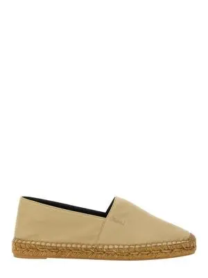 Saint Laurent Gabardine Espadrille - Beige