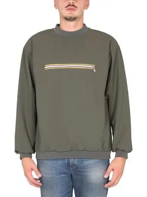 K-WAY Long Sleeve Sweatshirt With Front Pocket - Green