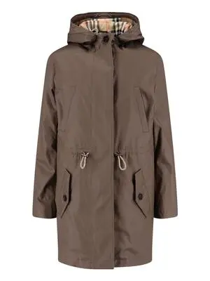Burberry Classic Drawstring Parka - Green