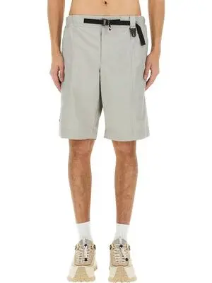 Moncler Belted Bermuda Shorts - Grey