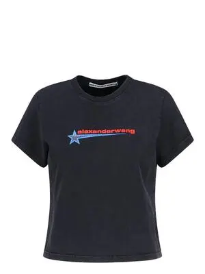 Alexander Wang Shrunken T-shirt - Black