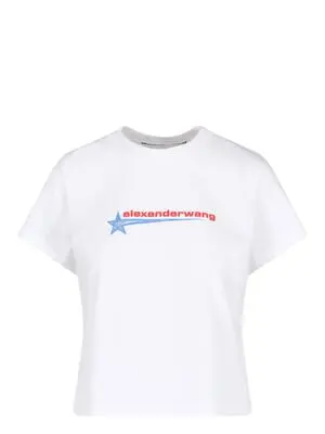 Alexander Wang Shrunken T-shirt - White