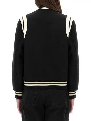 Saint Laurent Teddy Wool Jacket - Black