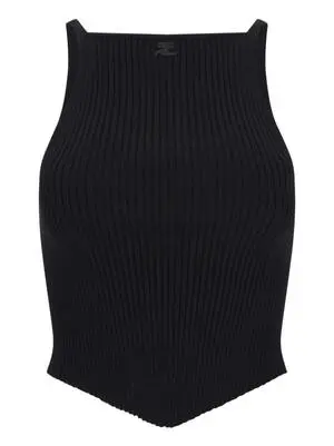 COURREGES Knit Top - Black