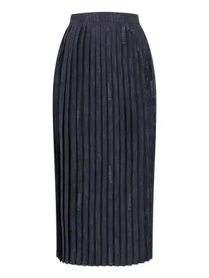 MAISON MARGIELA Pleated Midi Skirt - Black