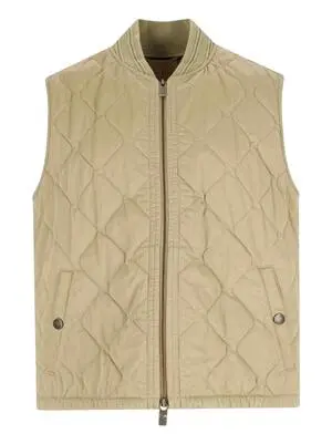 Burberry Quilted Vest - Beige