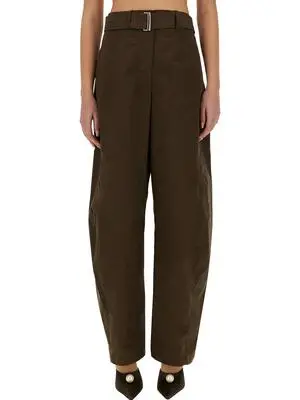 Magda Butrym Wide-leg Pants With Belt - Brown