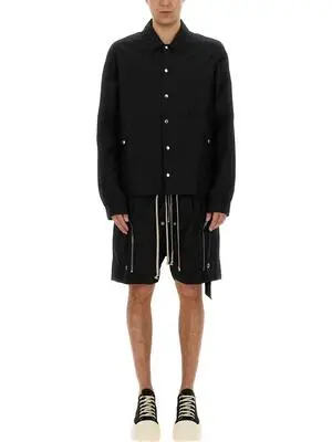 Rick Owens Buttoned Jacket - Black