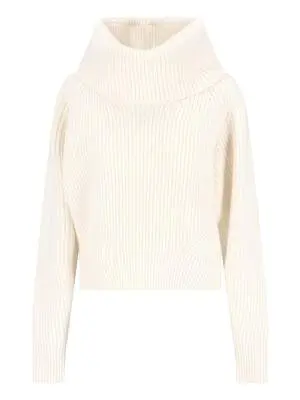 JIL SANDER Crewneck Sweater - White