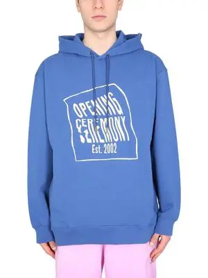 Opening Ceremony Sweatshirt With Logo - Azure