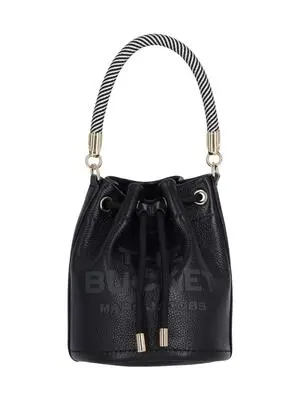 Marc Jacobs The Leather Bucket' Bag - Black