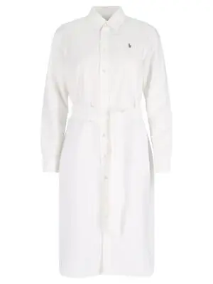 Victoria Beckham Shirt Midi Dress - White
