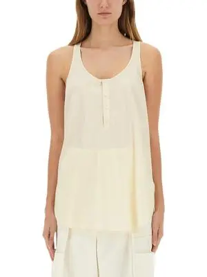 LEMAIRE Bias Cut Tank Top - Ivory