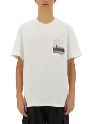 Helmut Lang T-shirt Postcard Skyline - White