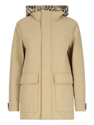 Burberry Technical Hooded Jacket - Beige
