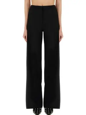 PT TORINO Wide Leg Trousers - Black