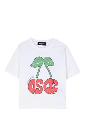 Dsquared2 Mc Logo Cherry T-shirt - White