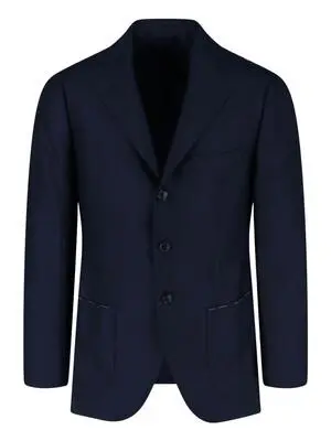 Cesare Attolini Cashmere Single-breasted Blazer - Blue