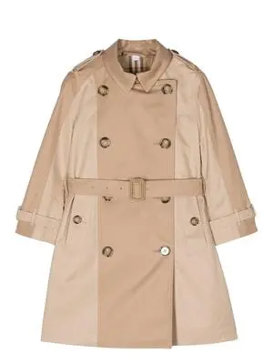 Burberry Trench Coat With Belt - Beige