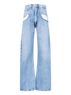 MAISON MARGIELA Straight Leg Jeans - Blue