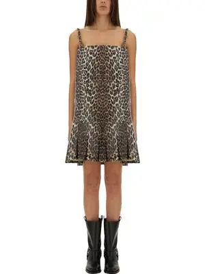 GANNI Animal Print Dress - Animalier